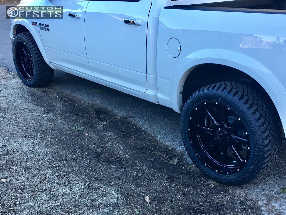 2017 Ram 1500 with 22x10 -19 Tuff T15 and 305/45R22 Atturo Trail Blade ...
