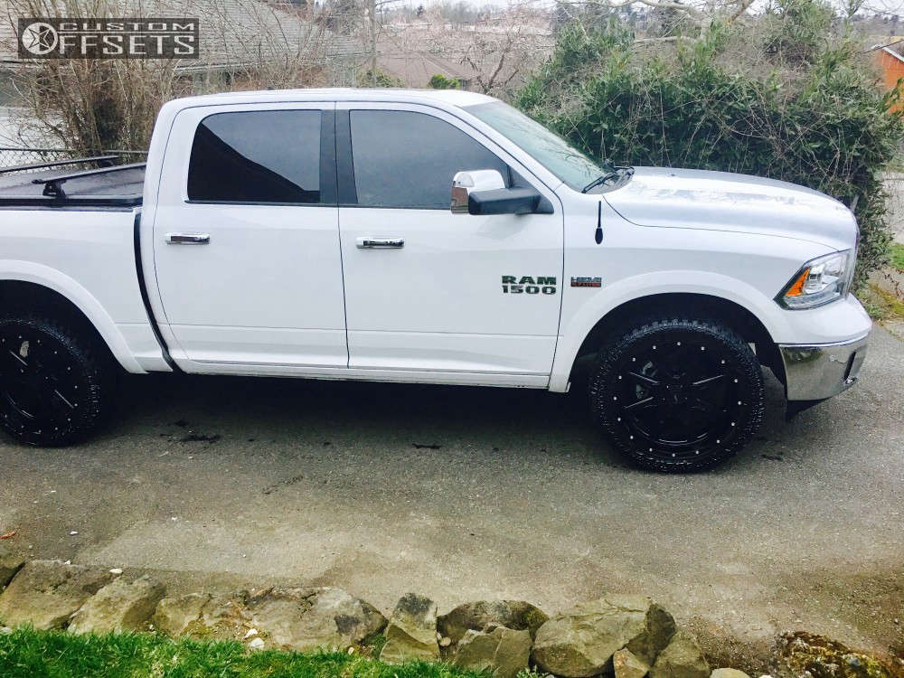 2017 Ram 1500 with 22x10 -19 Tuff T15 and 305/45R22 Atturo Trail Blade ...