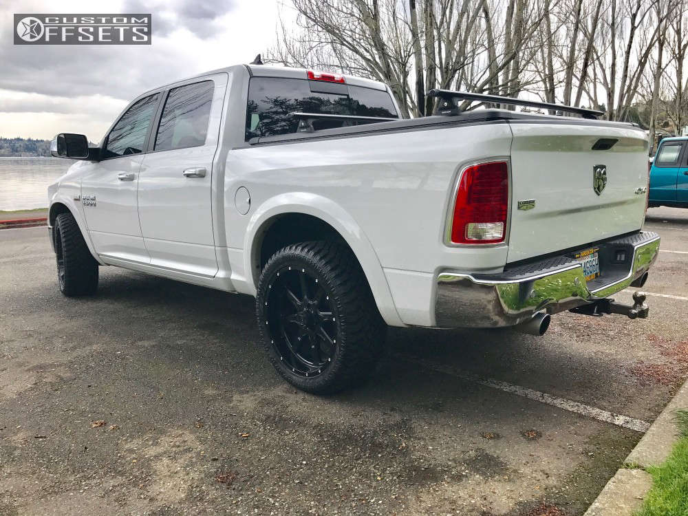 2017 Ram 1500 with 22x10 -19 Tuff T15 and 305/45R22 Atturo Trail Blade ...