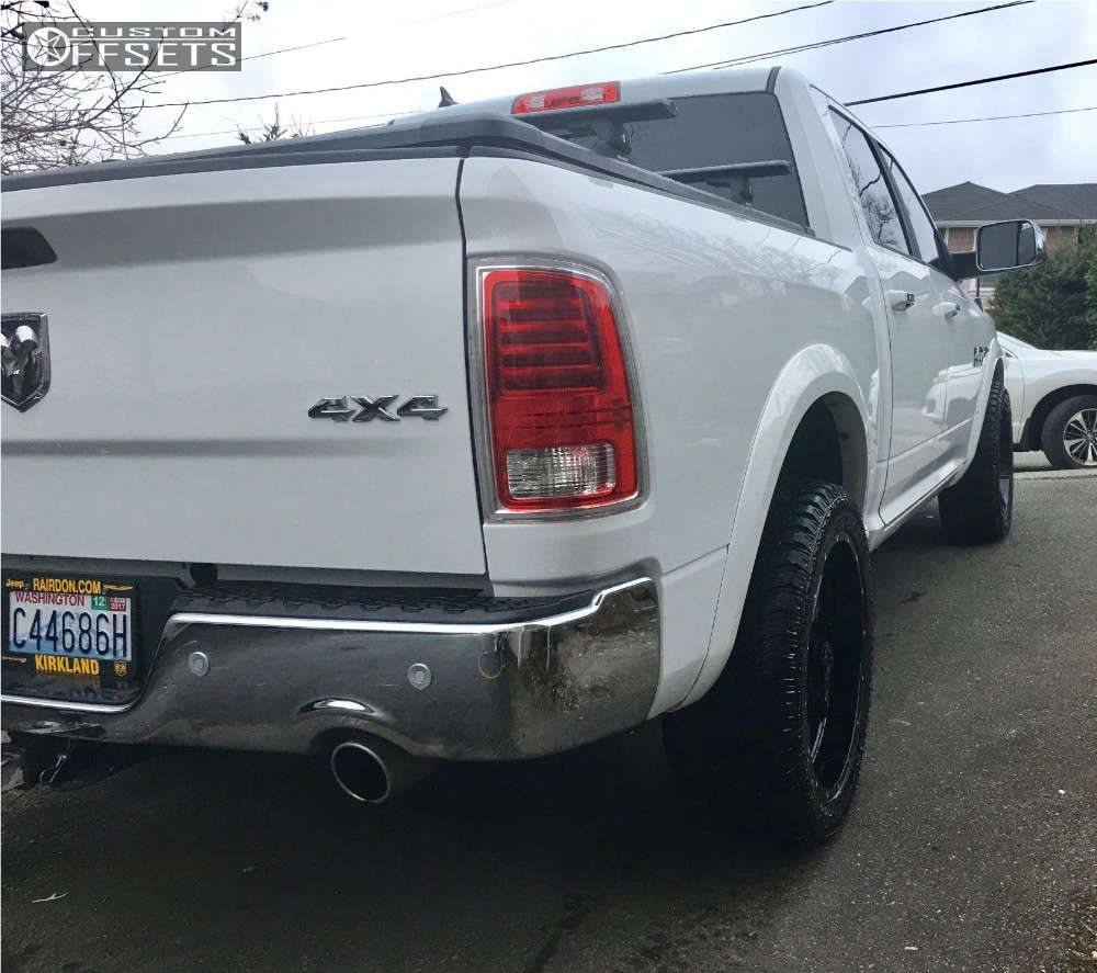 2017 Ram 1500 with 22x10 -19 Tuff T15 and 305/45R22 Atturo Trail Blade ...