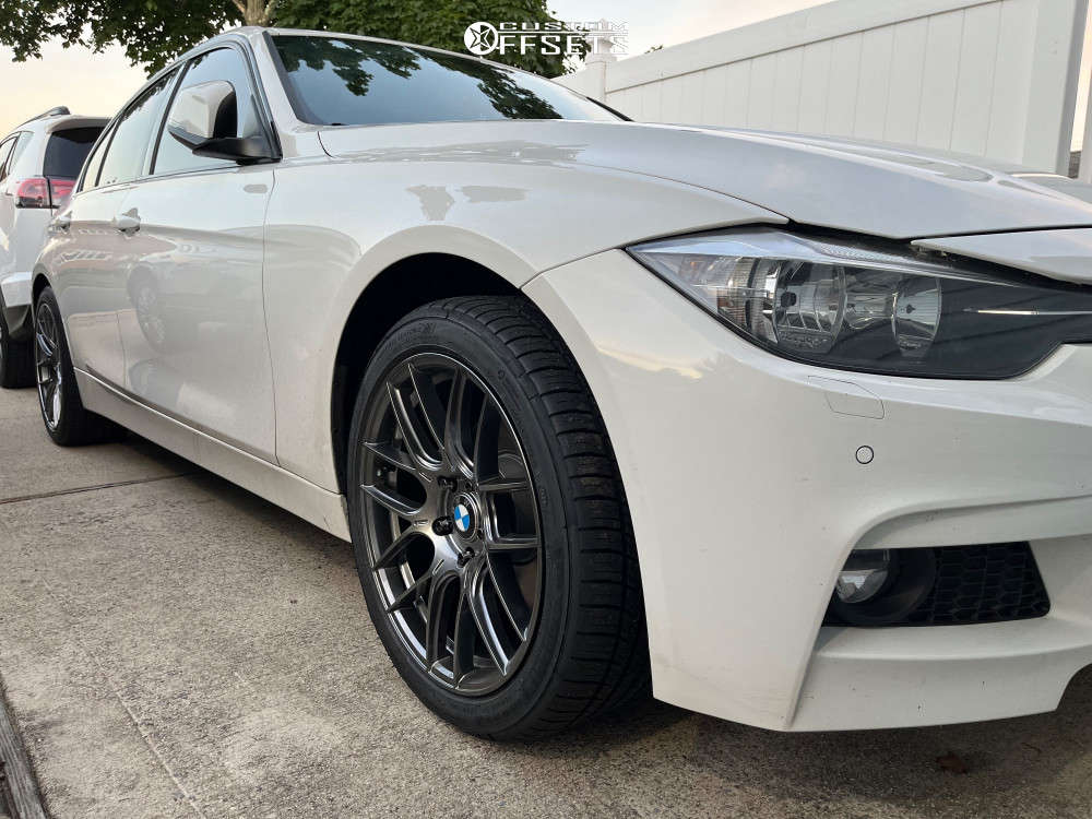 2017 BMW 330i XDrive with 18x8.5 35 Aodhan Ah-x and 245/40R18 Michelin ...
