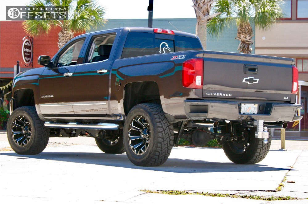 2016 Chevrolet Silverado 1500 with 20x10 -18 Fuel Assault and 35/12 ...