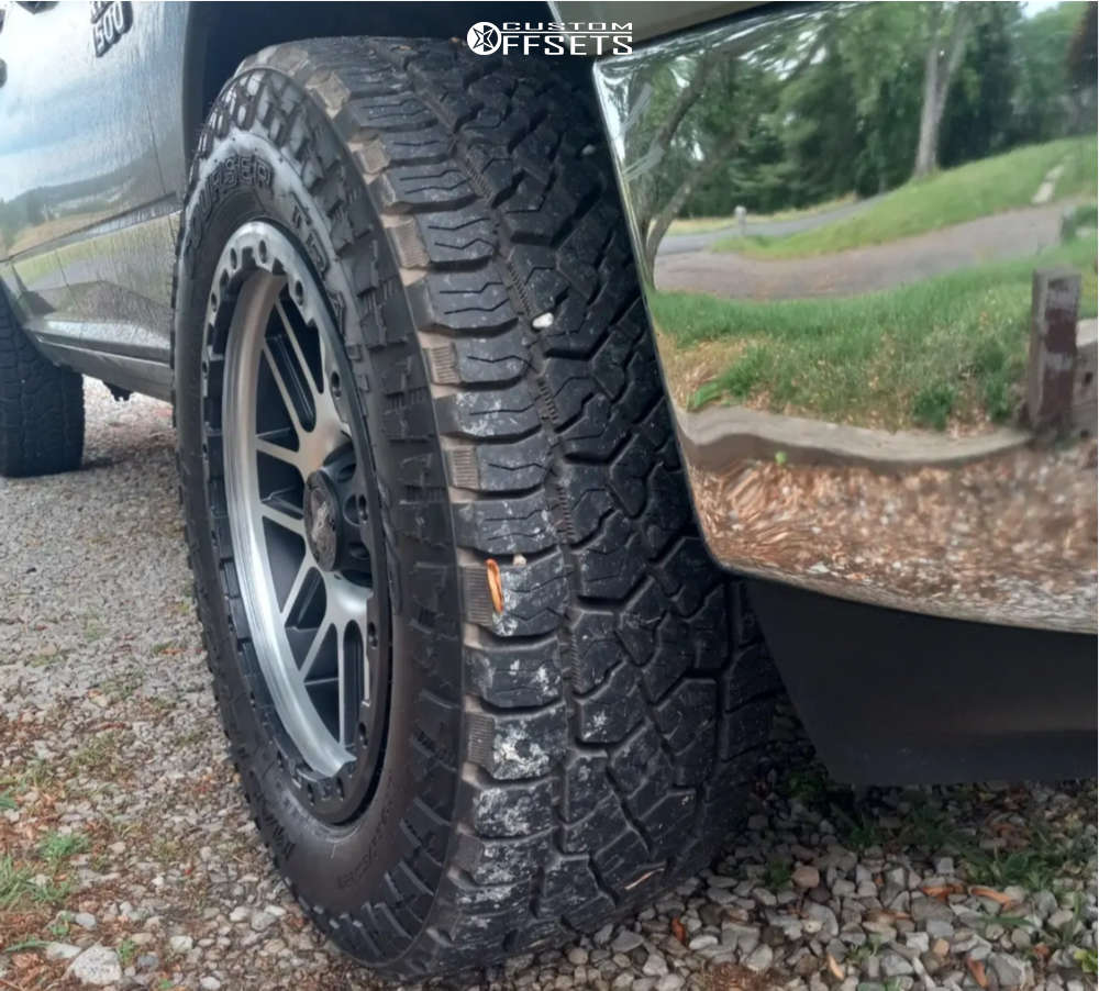 2015 Ram 1500 with 20x9 -12 Vision Nemesis and 285/55R20 Mastercraft ...