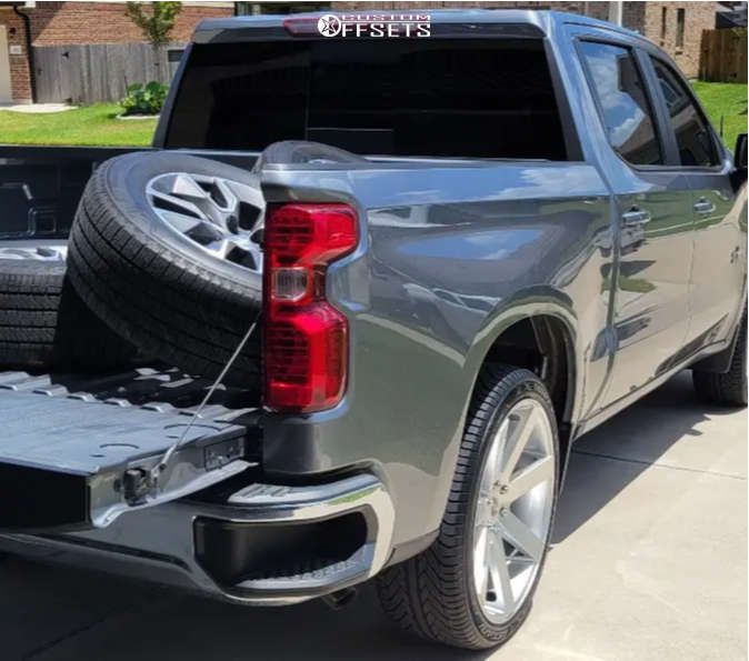 2019 Chevrolet Silverado 1500 with 24x10 30 Strada Coda and 295/35R24 ...