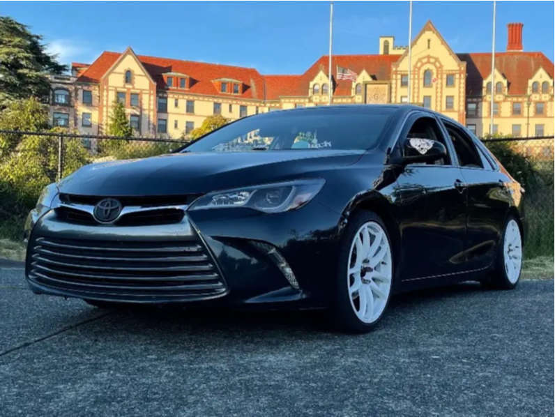 2015 Toyota Camry with 19x8.5 35 Vors Tr4 and 245/35R19 Delinte D7 ...