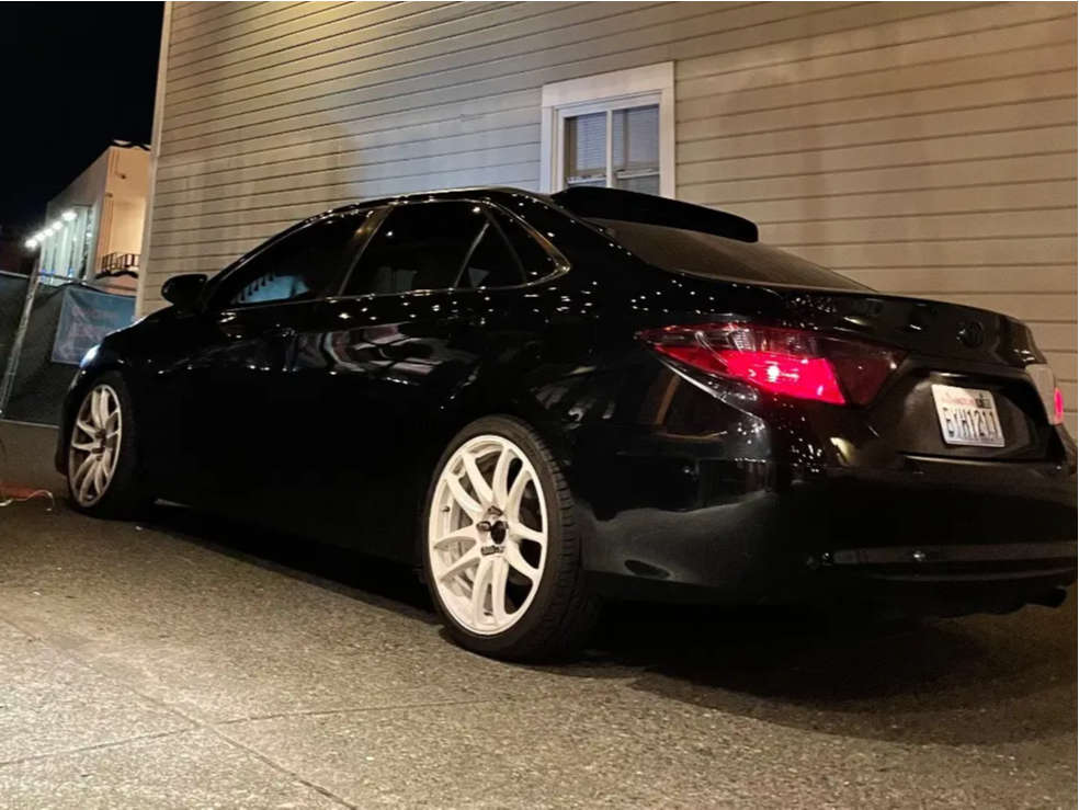 2015 Toyota Camry with 19x8.5 35 Vors Tr4 and 245/35R19 Delinte D7 ...