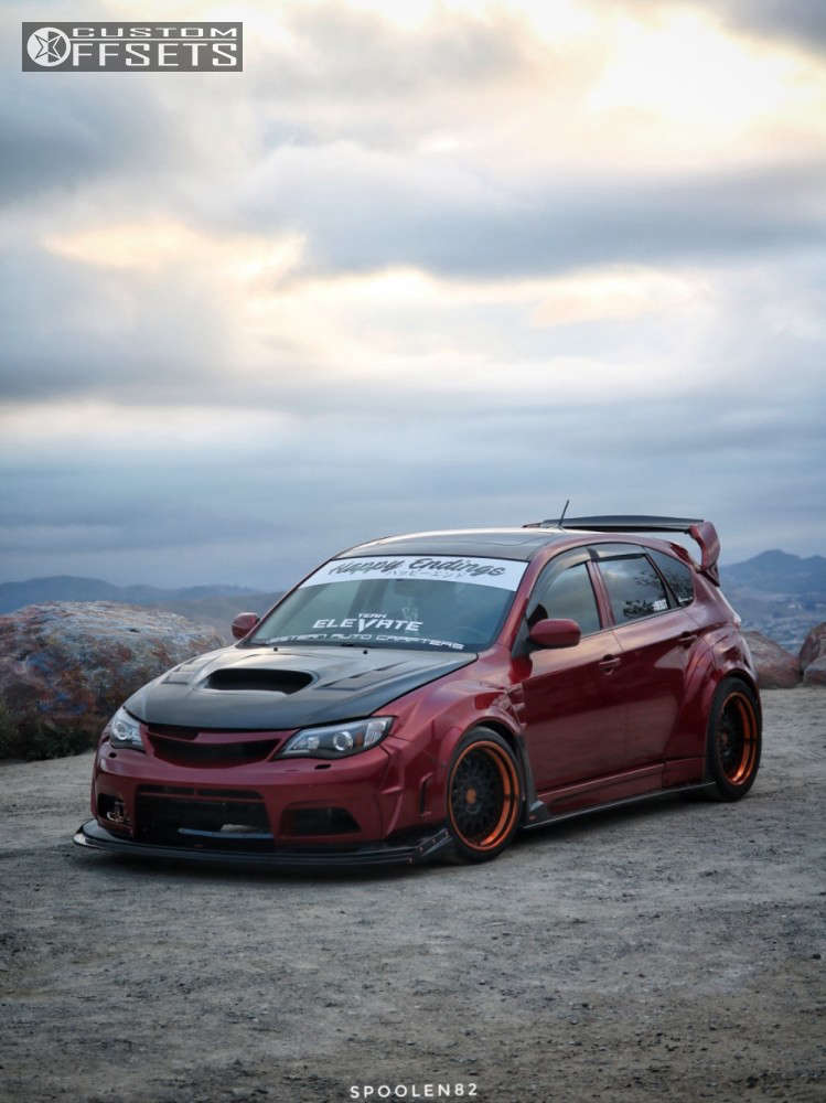 2012 Subaru WRX with 18x11 15 Avant Garde F141 and 295/35R18 Toyo Tires ...