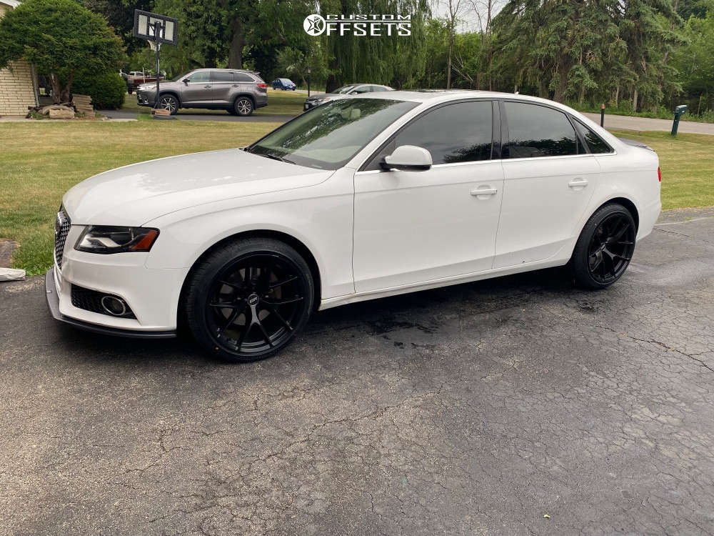 2012 Audi A4 Quattro with 19x10.5 30 ESR Rf2 and 245/40R19 Vercelli Strada Ii and Stock | Custom ...