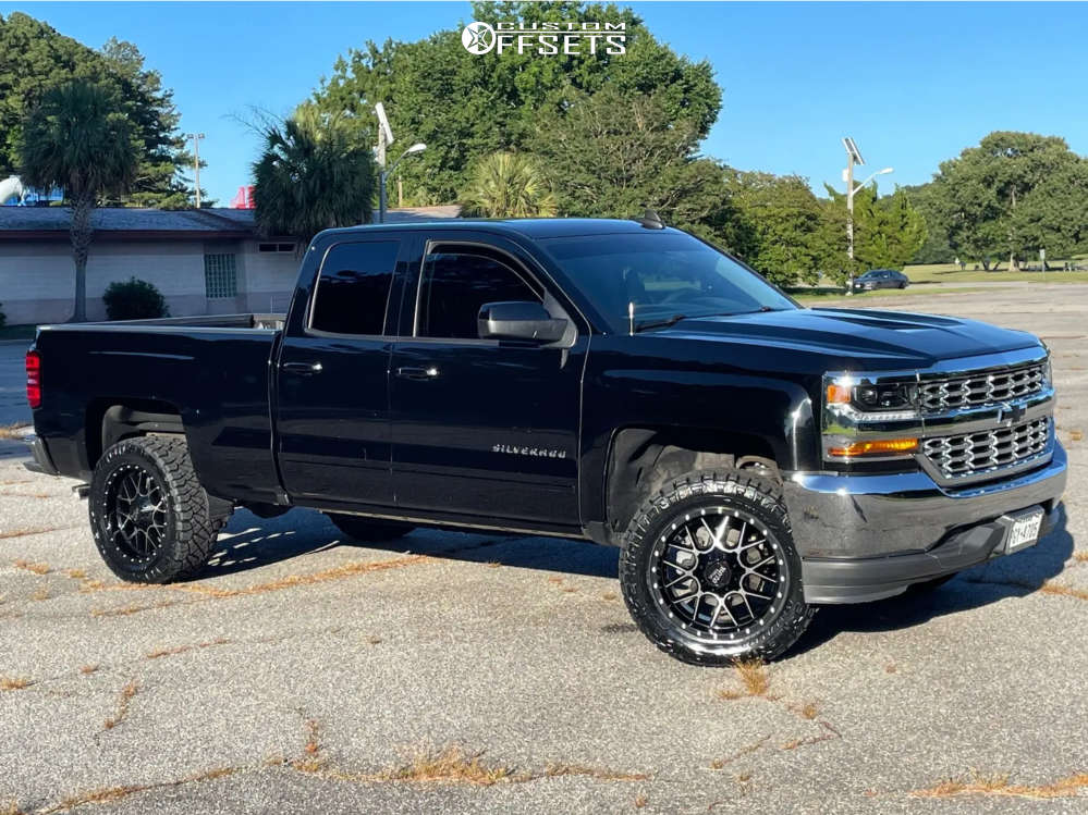 2018 Chevrolet Silverado 1500 with 20x9 -2 Moto Metal Mo986 and 295 ...