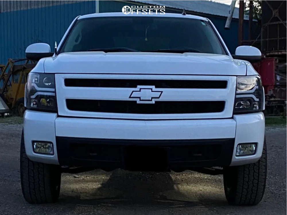 2008 Chevrolet Silverado 1500 with 20x10 -29 Vision Sliver and 275 ...