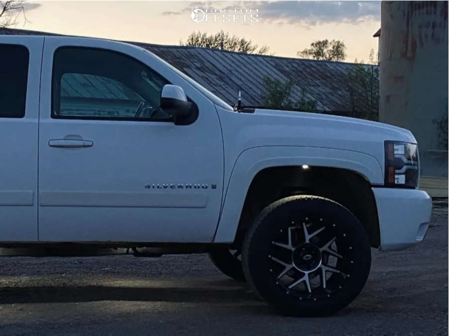 2008 Chevrolet Silverado 1500 with 20x10 -29 Vision Sliver and 275 ...