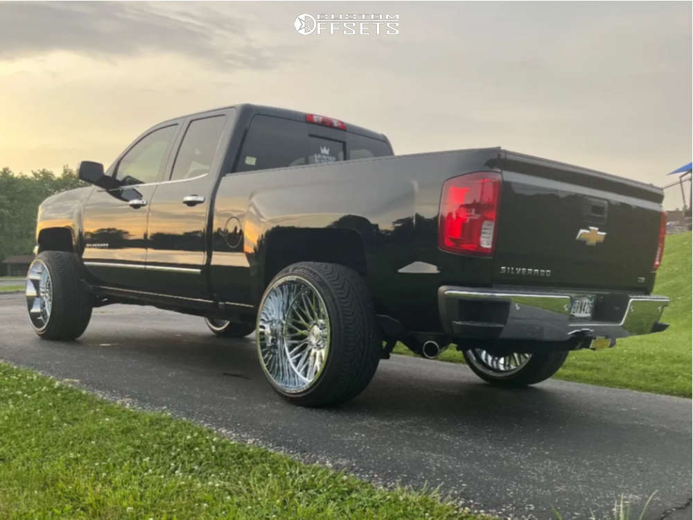 2016 Chevrolet Silverado 1500 with 24x14 -76 Axe Offroad Kratos and 305 ...
