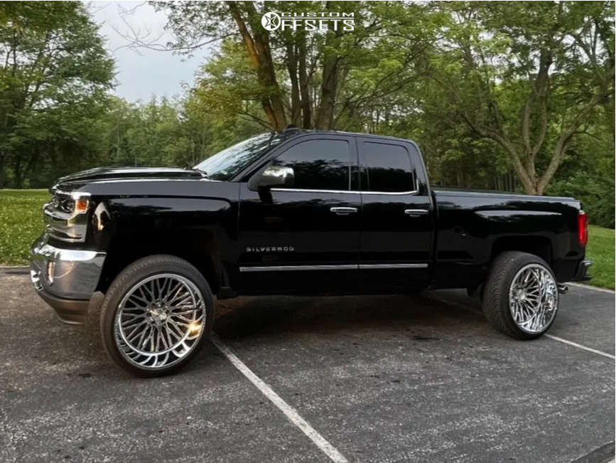 2016 Chevrolet Silverado 1500 with 24x14 -76 Axe Offroad Kratos and 305 ...