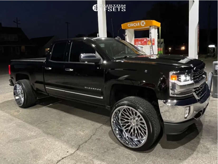 2016 Chevrolet Silverado 1500 with 24x14 -76 Axe Offroad Kratos and 305 ...