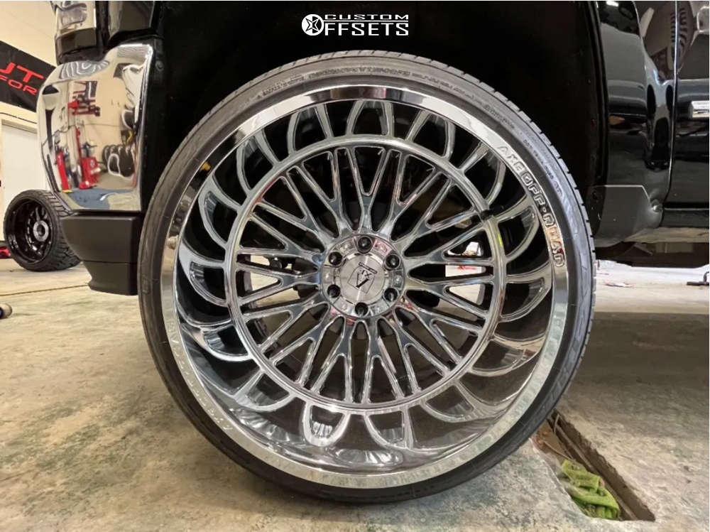 2016 Chevrolet Silverado 1500 with 24x14 -76 Axe Offroad Kratos and 305 ...