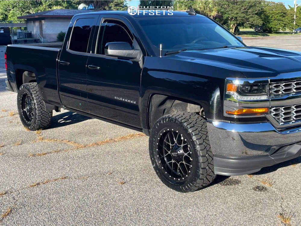 2018 Chevrolet Silverado 1500 with 20x9 18 Moto Metal Mo986 and 295 ...