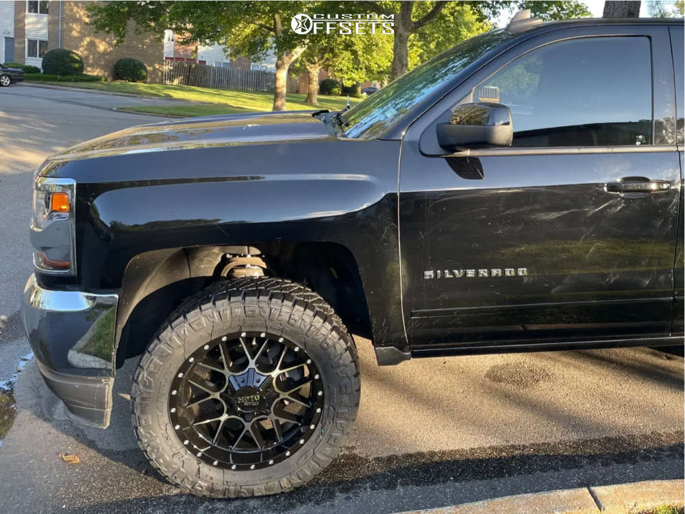 2018 Chevrolet Silverado 1500 with 20x9 18 Moto Metal Mo986 and 295 ...