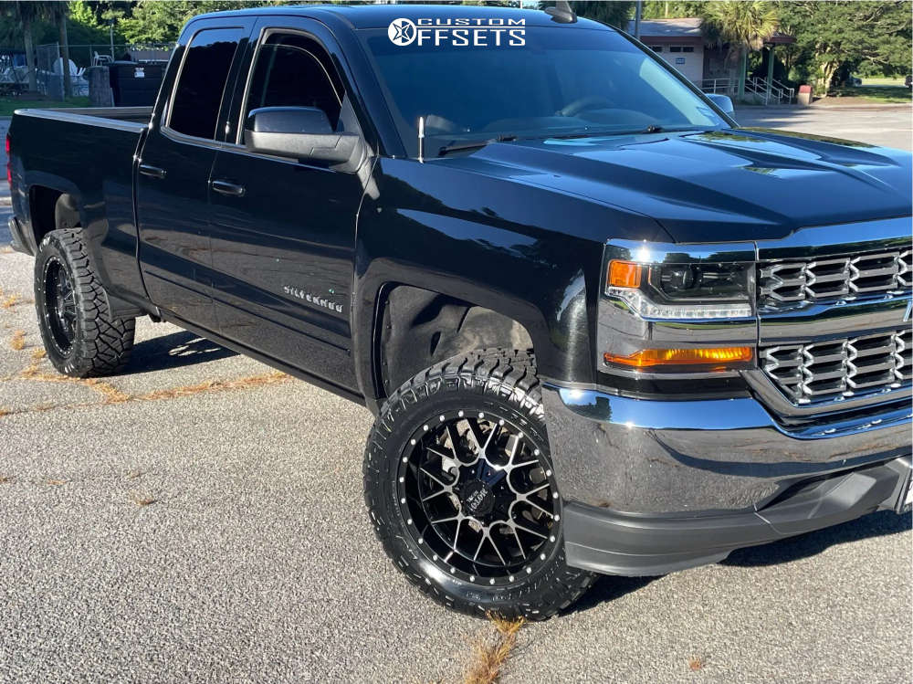 2018 Chevrolet Silverado 1500 with 20x9 18 Moto Metal Mo986 and 295 ...