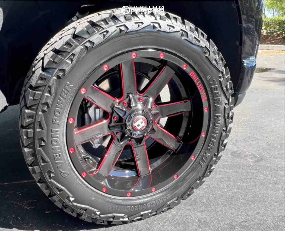 2021 Chevrolet Silverado 1500 with 20x10 -19 Ballistic Rage and 33/12 ...