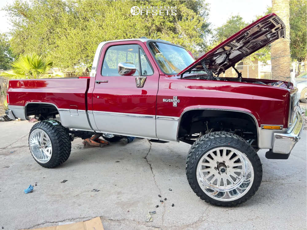 1987 Chevrolet K10 with 22x14 -73 American Force Atom Ss and 33/12.5R22 ...