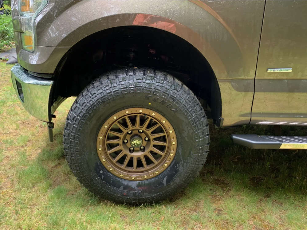 2017 Ford F-150 with 17x9 -12 Rock Trix RT113 and 315/70R17 Kenda ...