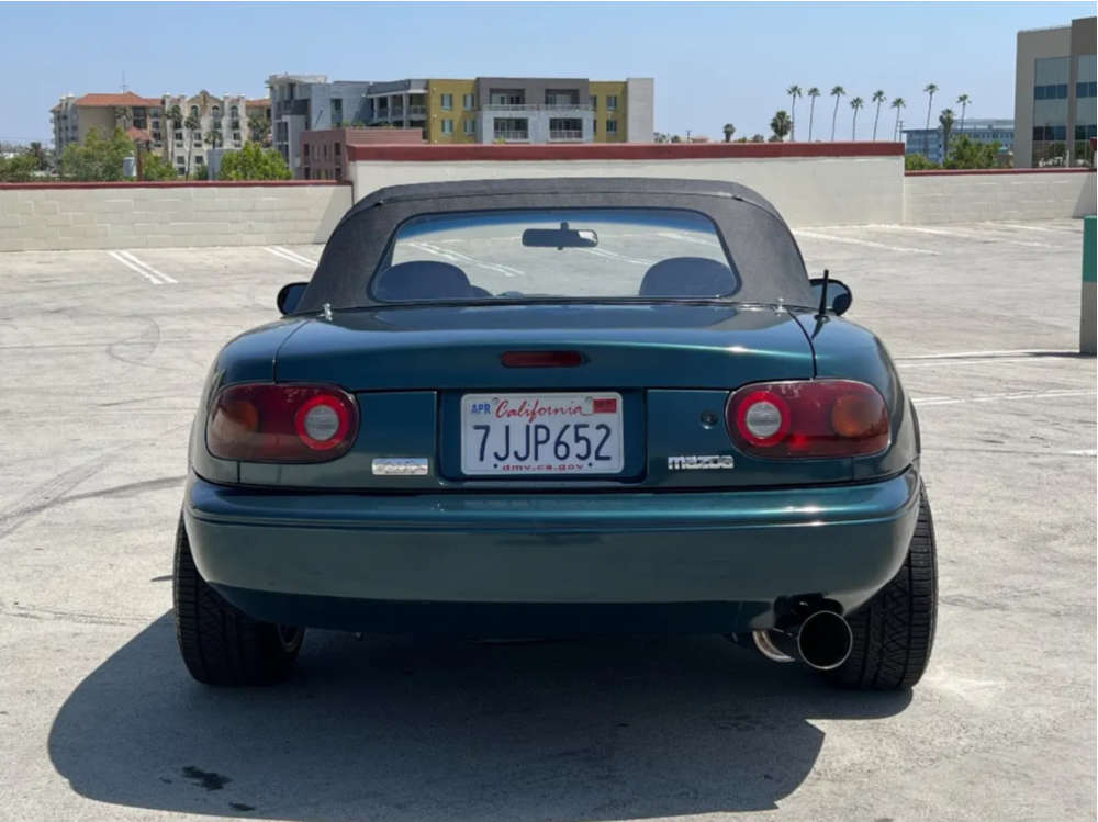1996 Mazda Miata with 15x8 20 Whistler Kr7 and 195/50R15 Falken Ziex ...