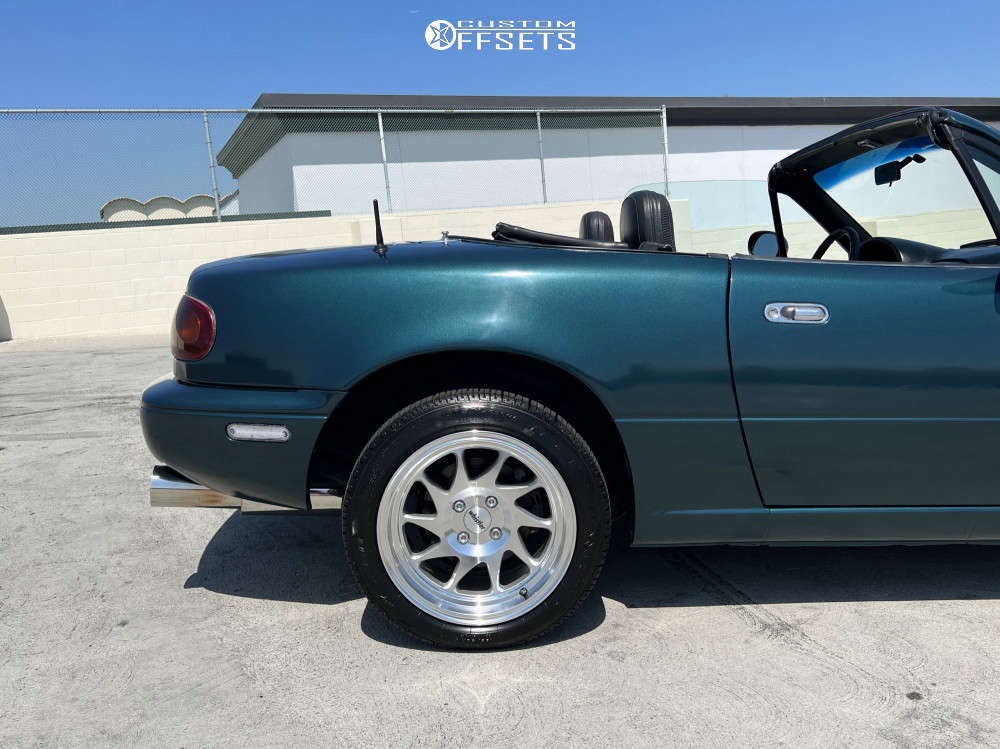 1996 Mazda Miata with 15x8 20 Whistler Kr7 and 195/50R15 Falken Ziex ...