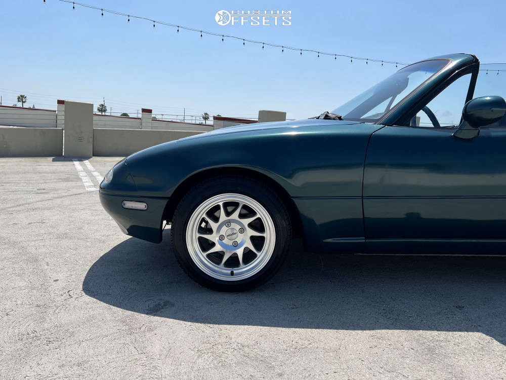 1996 Mazda Miata with 15x8 20 Whistler Kr7 and 195/50R15 Falken Ziex ...