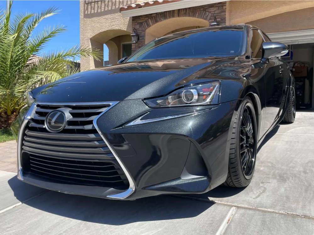 2018 Lexus IS300 with 19x8.5 35 Voxx Masi and 235/35R19 Hankook Ventus ...