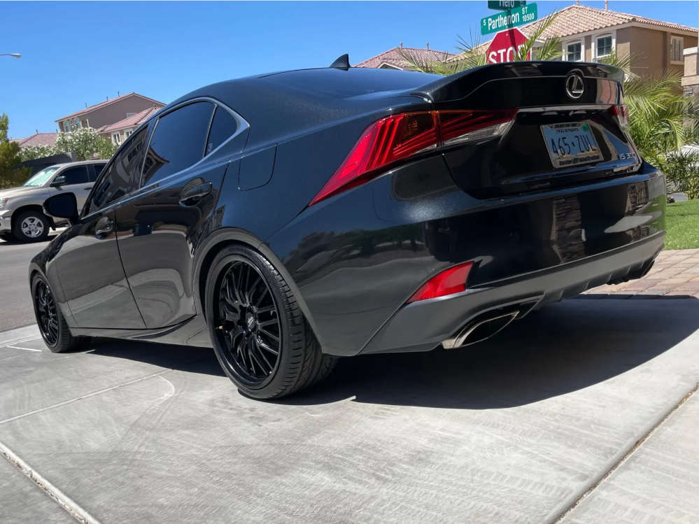 2018 Lexus IS300 with 19x8.5 35 Voxx Masi and 235/35R19 Hankook Ventus ...