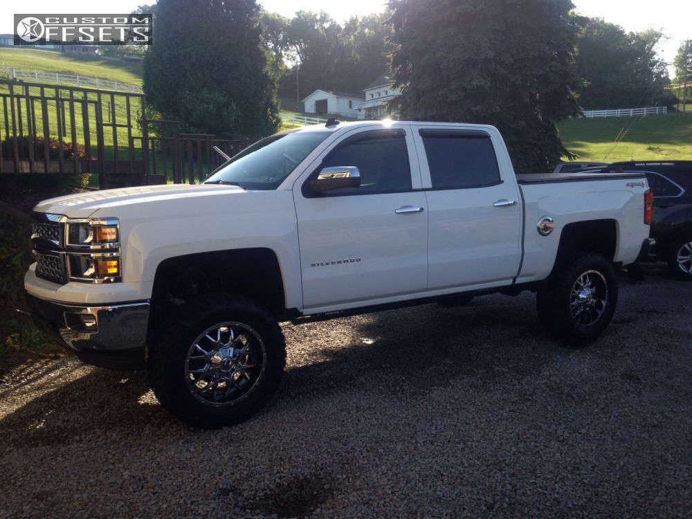 2014 Chevrolet Silverado 1500 with 20x9 0 Dropstars 645v and 35/12.5R20 ...