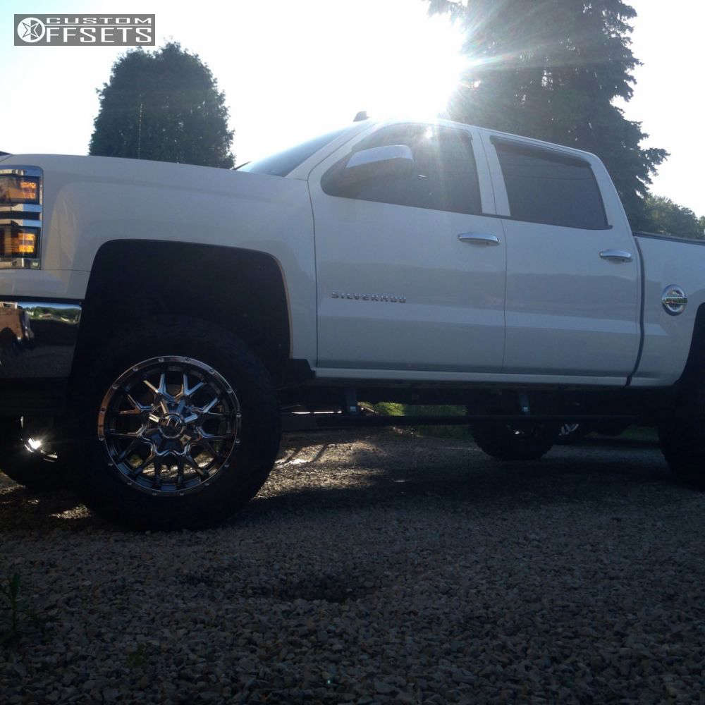 2014 Chevrolet Silverado 1500 with 20x9 0 Dropstars 645v and 35/12.5R20 ...