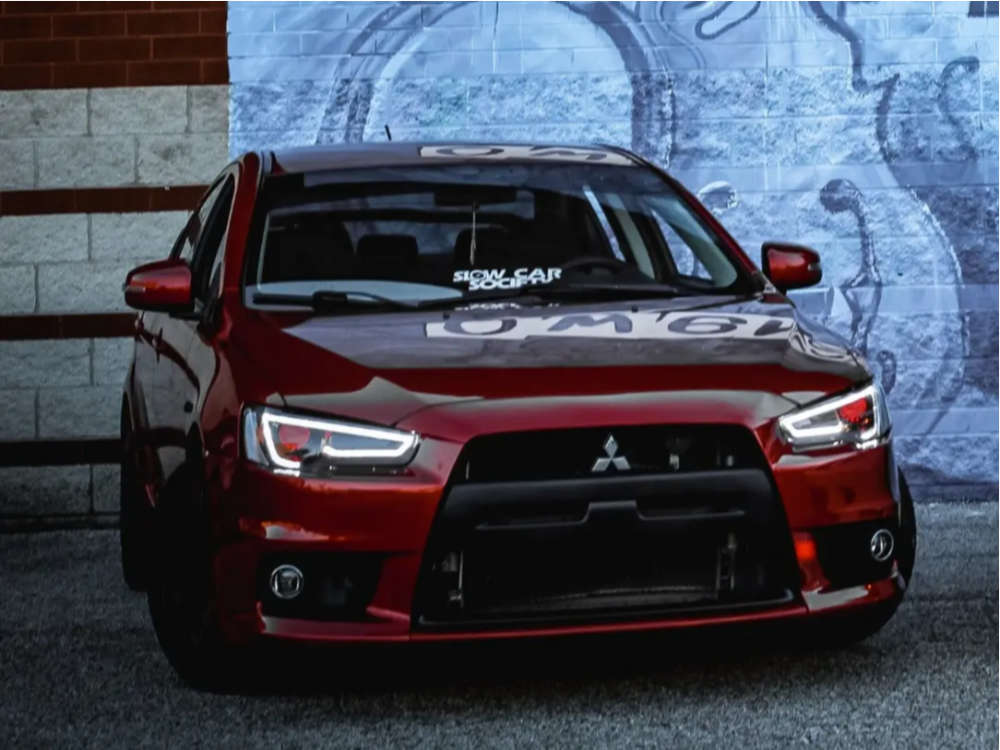 2017 Mitsubishi Lancer with 18x8 38 Drag Concepts R31 and 225/40R18 ...