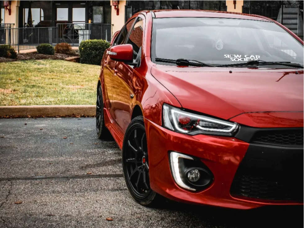 2017 Mitsubishi Lancer with 18x8 38 Drag Concepts R31 and 225/40R18 ...