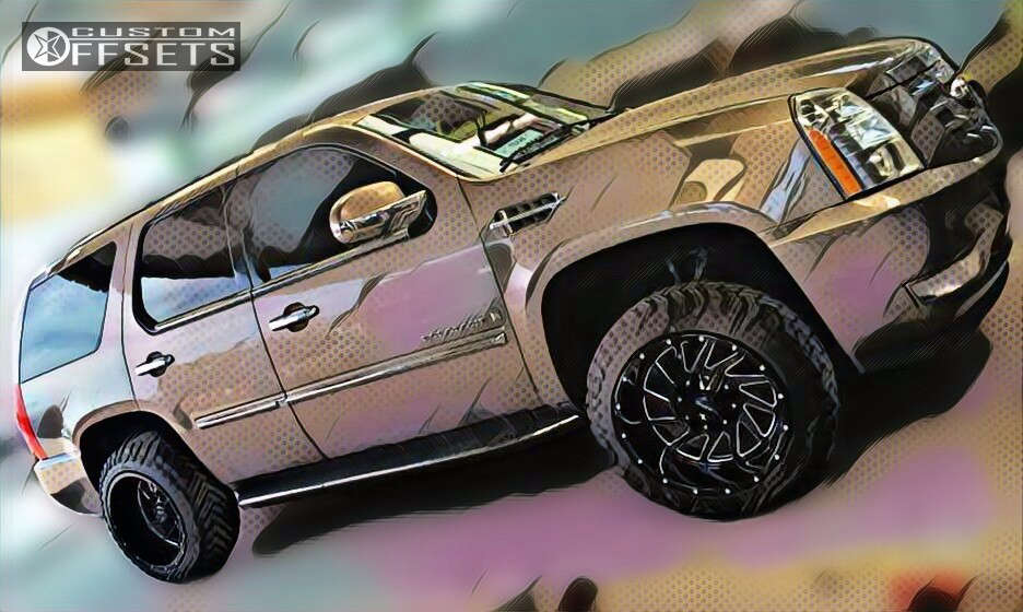 2010 Cadillac Escalade with 20x12 -44 Onyx P92 and 285/50R20 Atturo ...