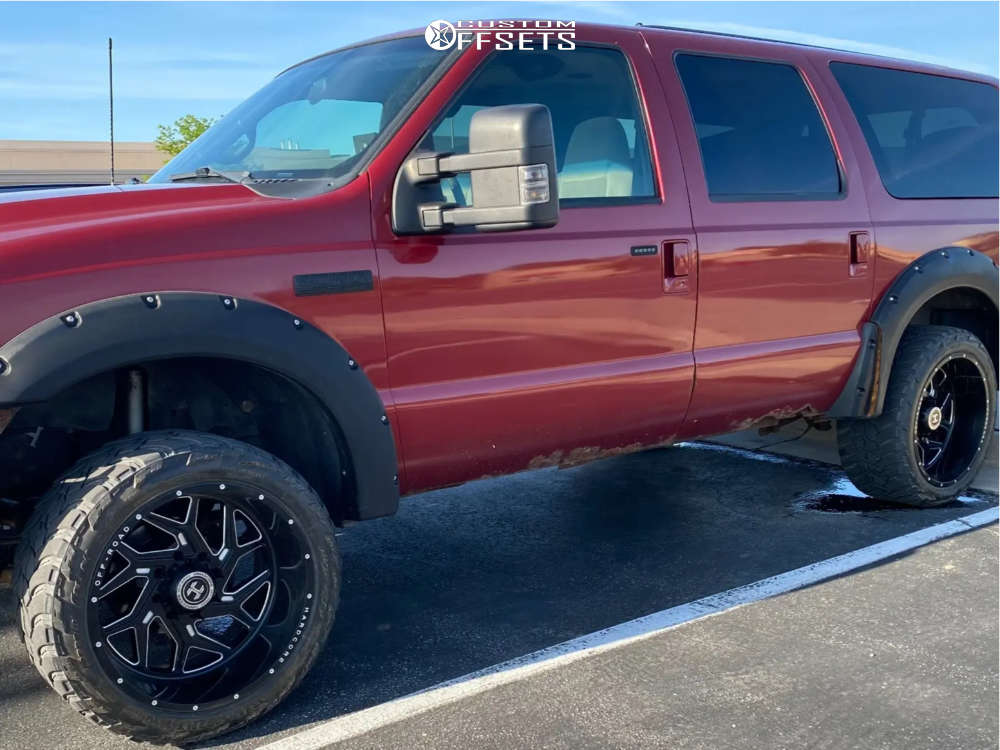 2002 Ford Excursion with 22x12 -44 Hardcore Offroad Hc12 and 33/12.5R22 ...