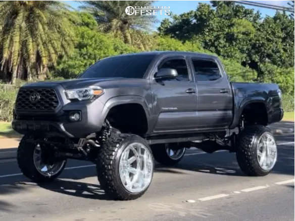 2017 Toyota Tacoma with 24x14 -76 Gear Forged F70P1 and 35/12.5R24 Fury ...