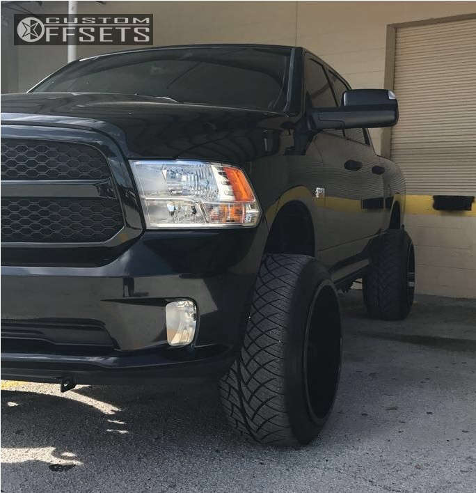 2013 Ram 1500 with 22x14 -70 Fuel Lethal and 305/50R22 Nitto NT420V and ...