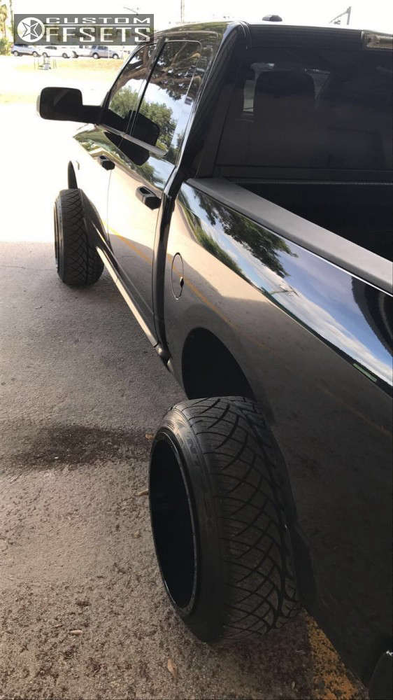 2013 Ram 1500 with 22x14 -70 Fuel Lethal and 305/50R22 Nitto NT420V and ...