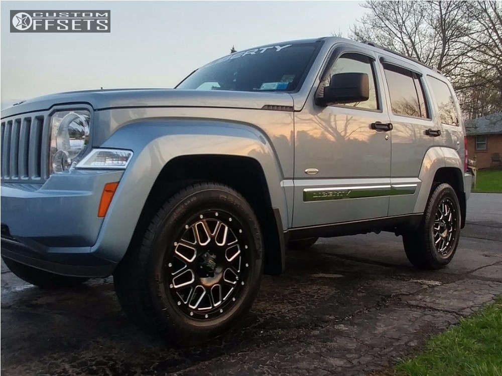 2012 Jeep Liberty with 18x8 38 XD Xd820 and 255/65R18 Continental ...
