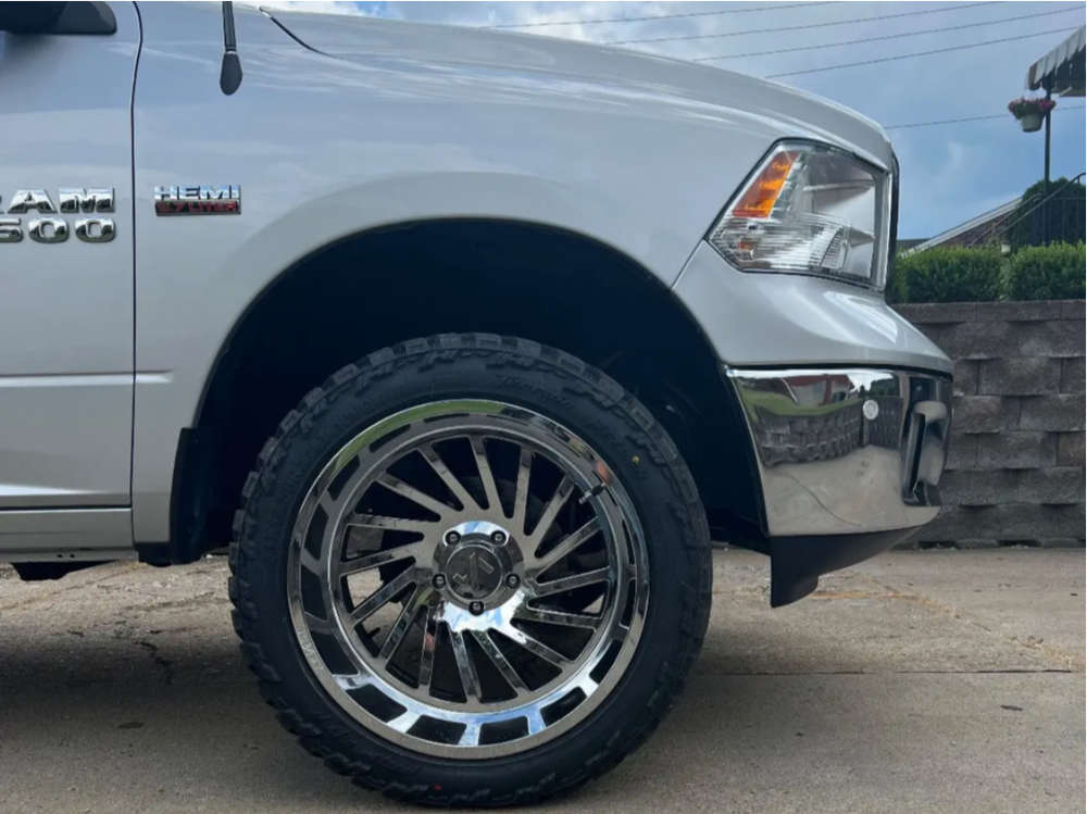 2017 Ram 1500 with 22x12 -51 ARKON OFF-ROAD Caesar and 33/12.5R22 AMP ...