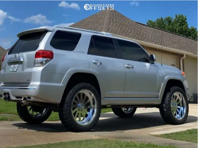 2012 Toyota 4Runner with 22x10 -25 American Force Burnout SS and 33/12 ...