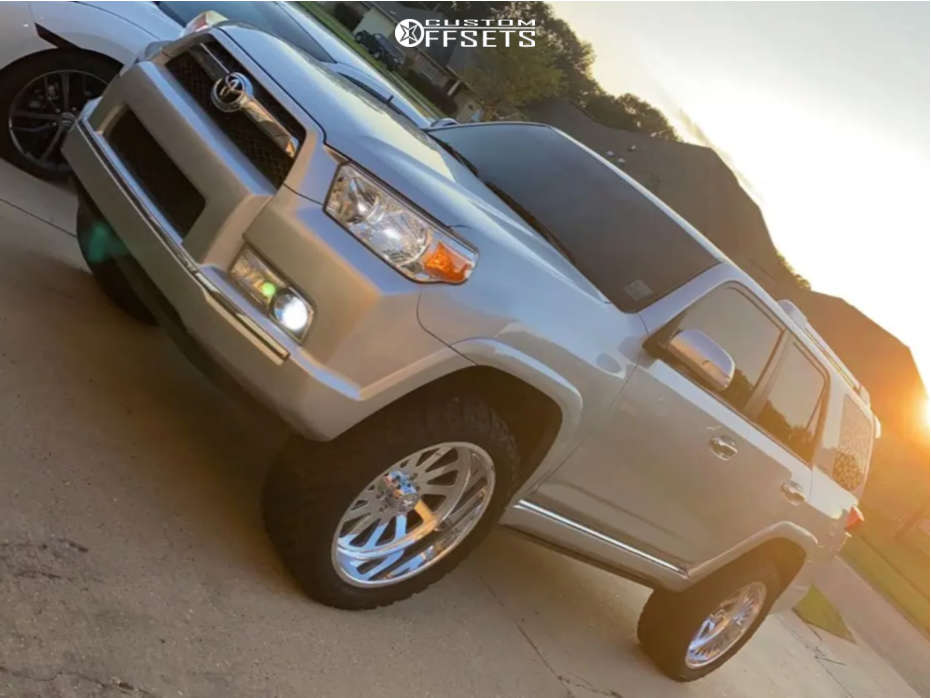 2012 Toyota 4Runner with 22x10 -25 American Force Burnout SS and 33/12 ...