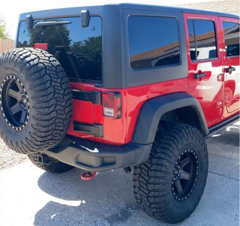 2014 Jeep Wrangler with 17x9 -12 Hardrock H104 and 35/12.5R17 Radar ...