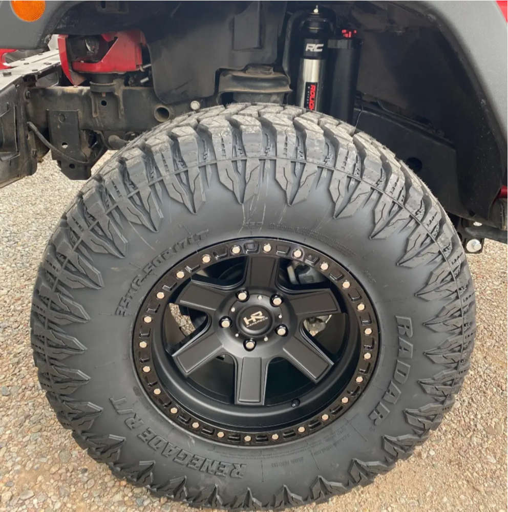 2014 Jeep Wrangler with 17x9 -12 Hardrock H104 and 35/12.5R17 Radar ...