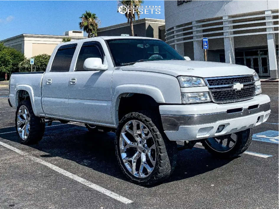 2006 Chevrolet Silverado 1500 with 26x10 24 OE Performance 176 and 37/ ...