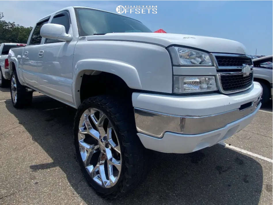 2006 Chevrolet Silverado 1500 with 26x10 24 OE Performance 176 and 37/ ...
