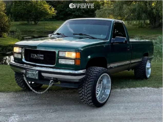 1996 GMC C1500 with 22x14 -76 American Truxx Warrior and 33/12.5R22 AMP ...