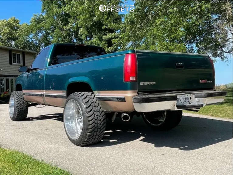 1996 GMC C1500 with 22x14 -76 American Truxx Warrior and 33/12.5R22 AMP ...