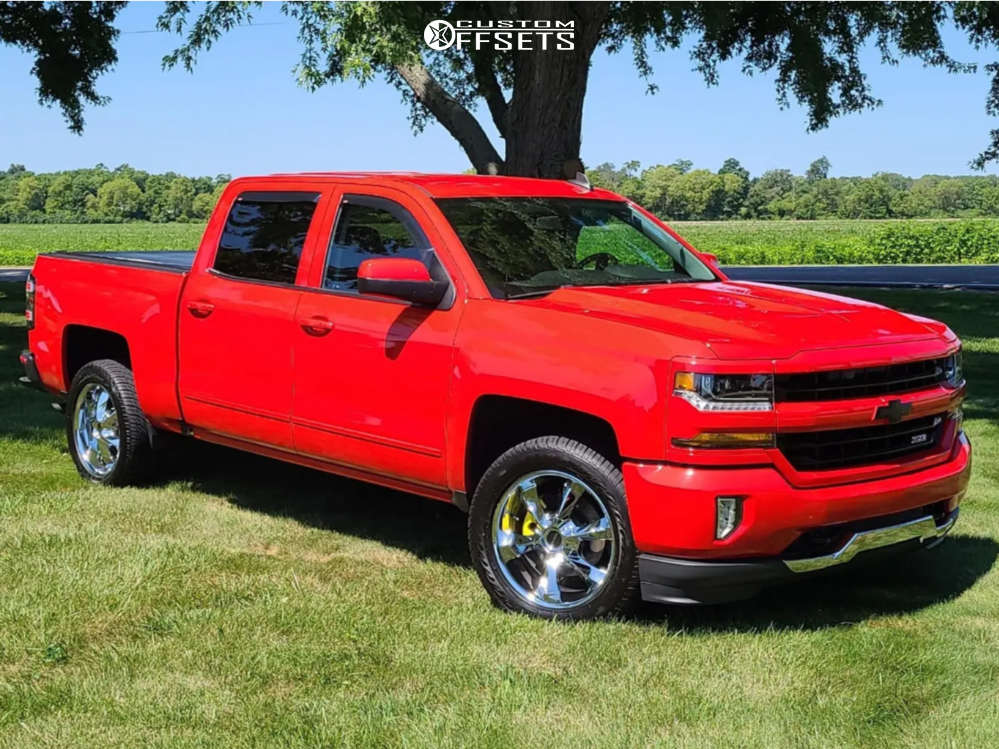 2017 Chevrolet Silverado 1500 with 20x9 18 MKW M119 and 285/50R20 ...